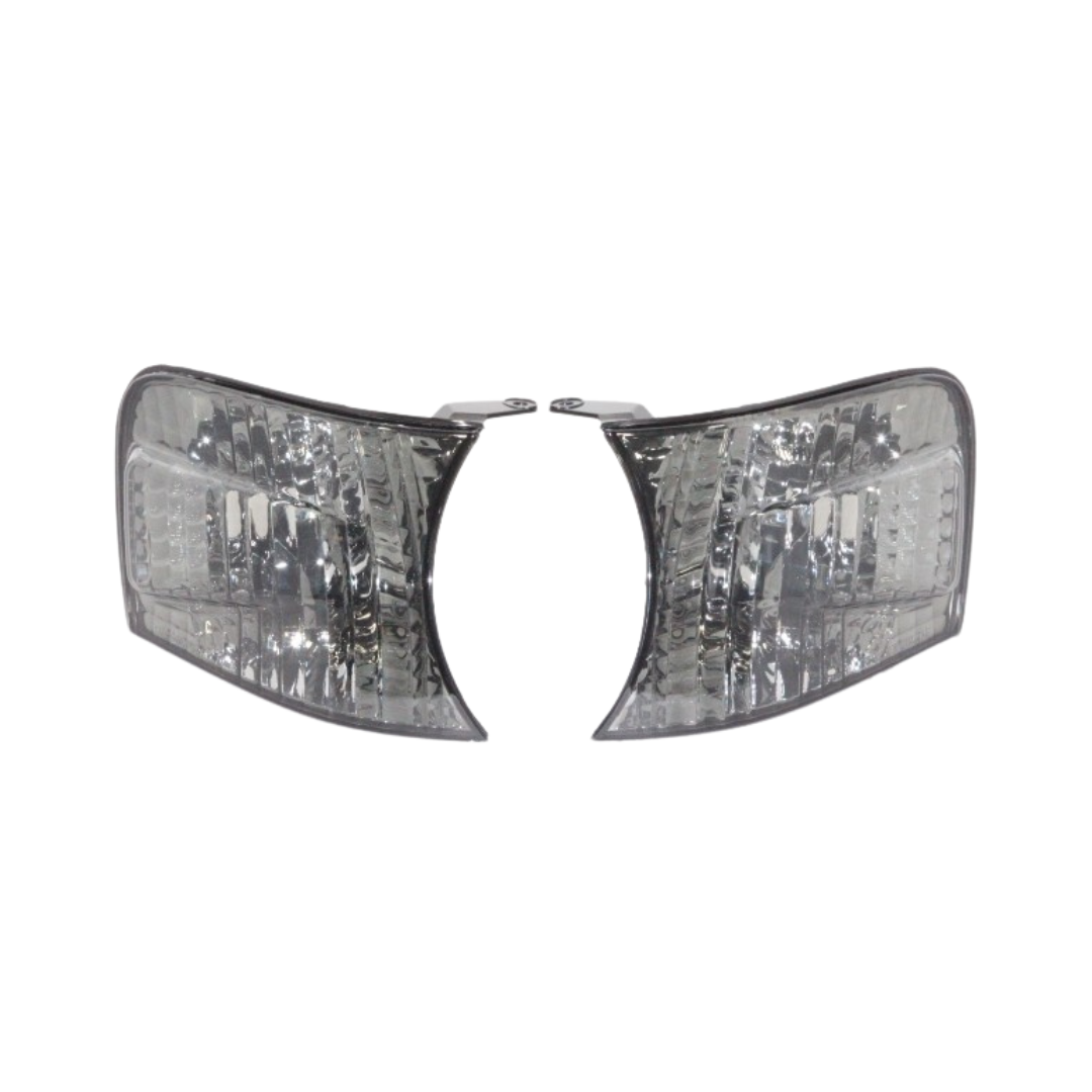 CLEAR WORLD FRONT CRYSTAL CORNER LAMP SMOKED - JZX100 CHASER – DoriJunkie